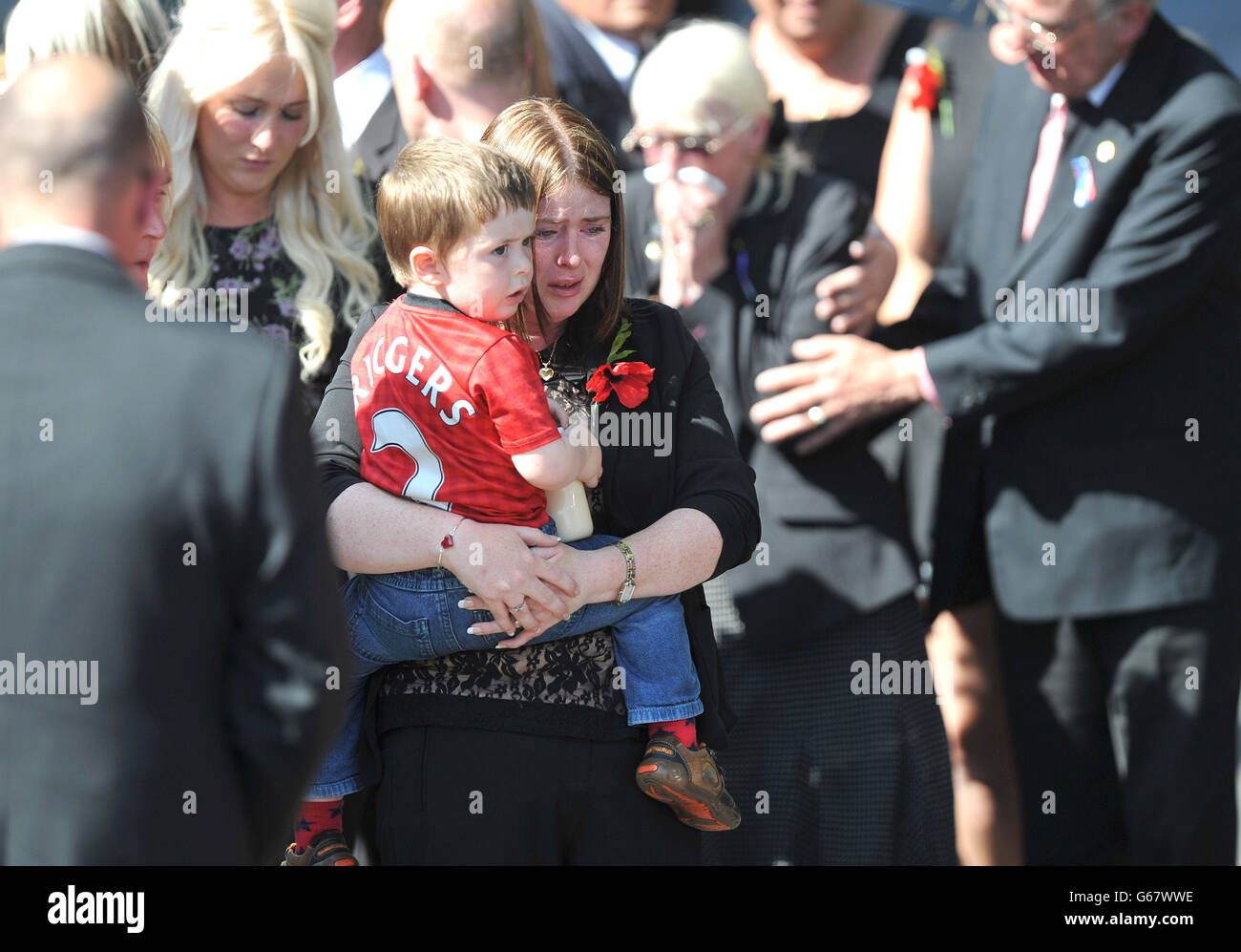 Lee Rigby funeral Stock Photo - Alamy