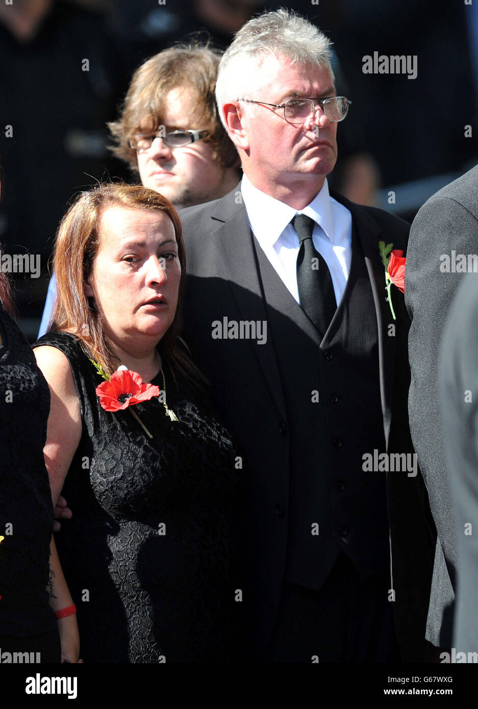 His mother and stepfather lyn and ian rigby hi-res stock photography ...