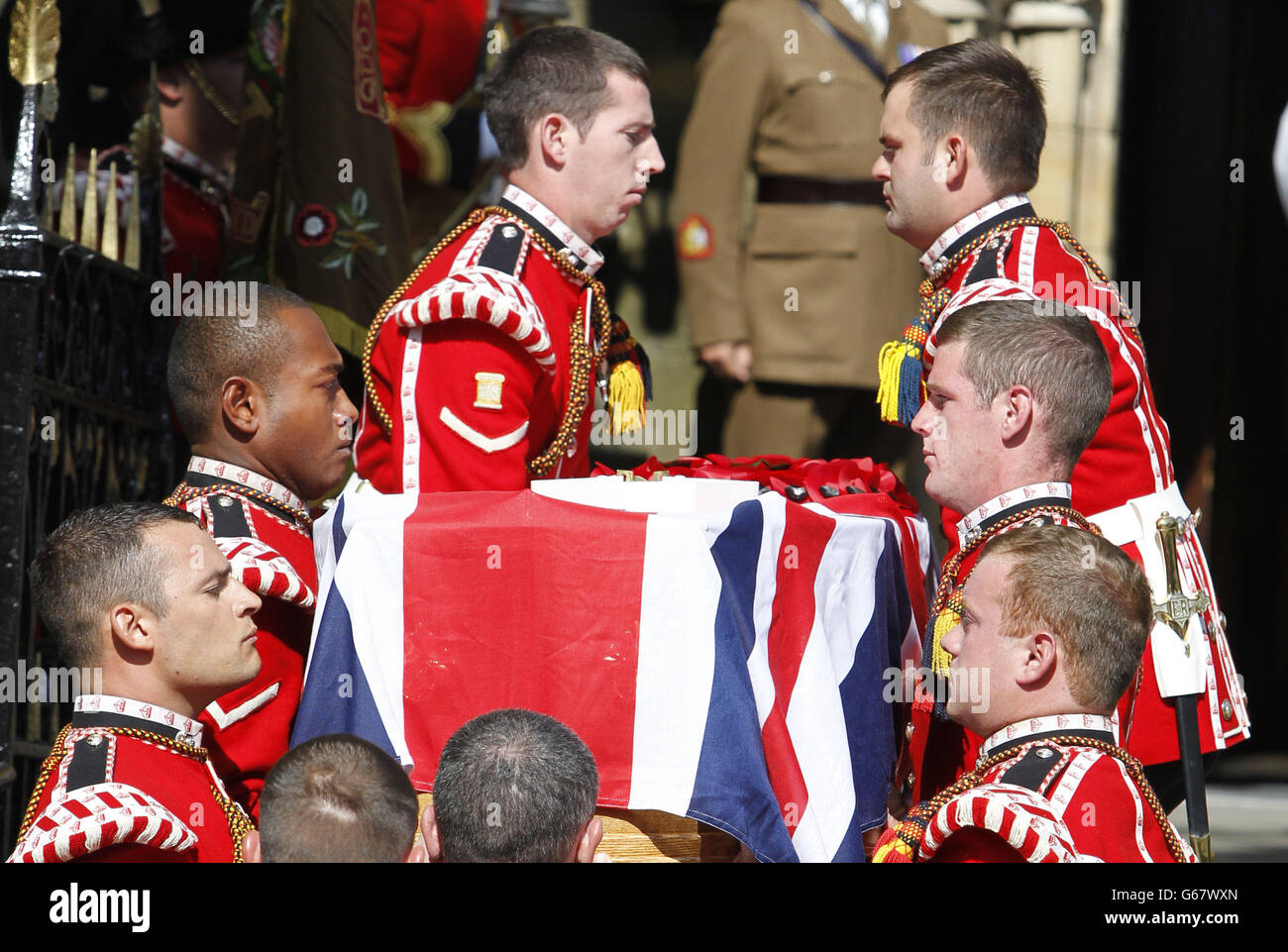 Lee Rigby funeral Stock Photo - Alamy