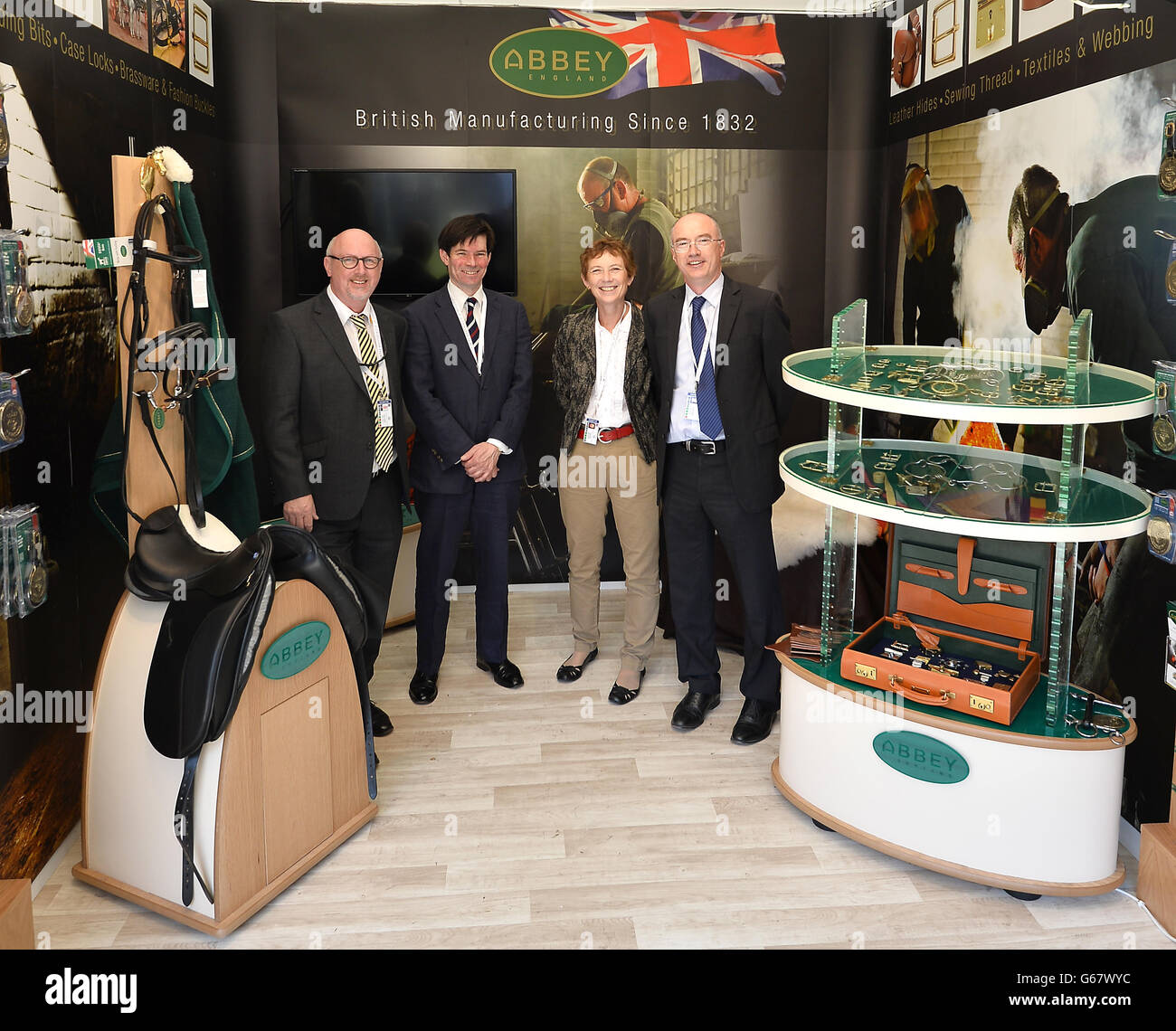 The Abbey England stall. Stalls at Buckingham Palace are showcasing the ...