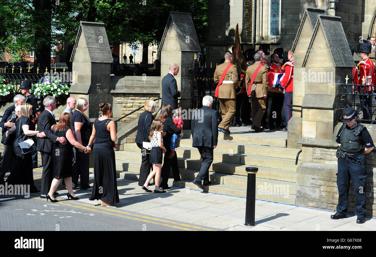 Lee Rigby funeral Stock Photo - Alamy