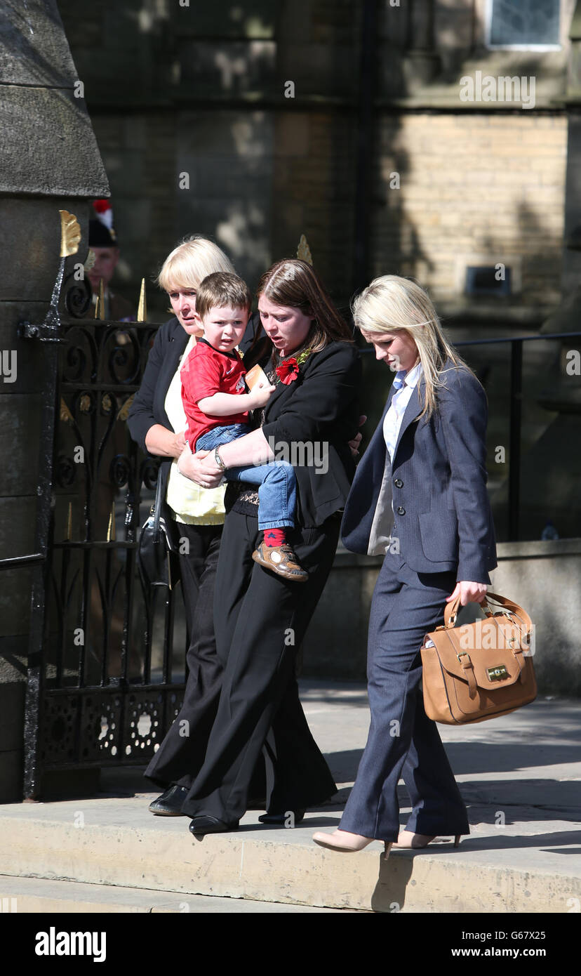 Lee Rigby funeral Stock Photo - Alamy