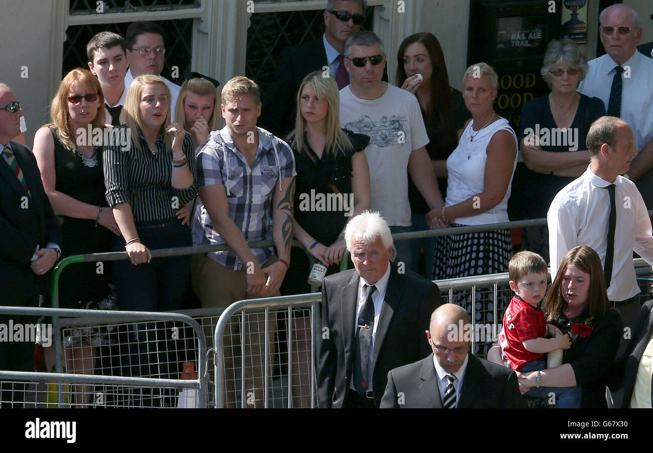 Lee Rigby funeral Stock Photo - Alamy