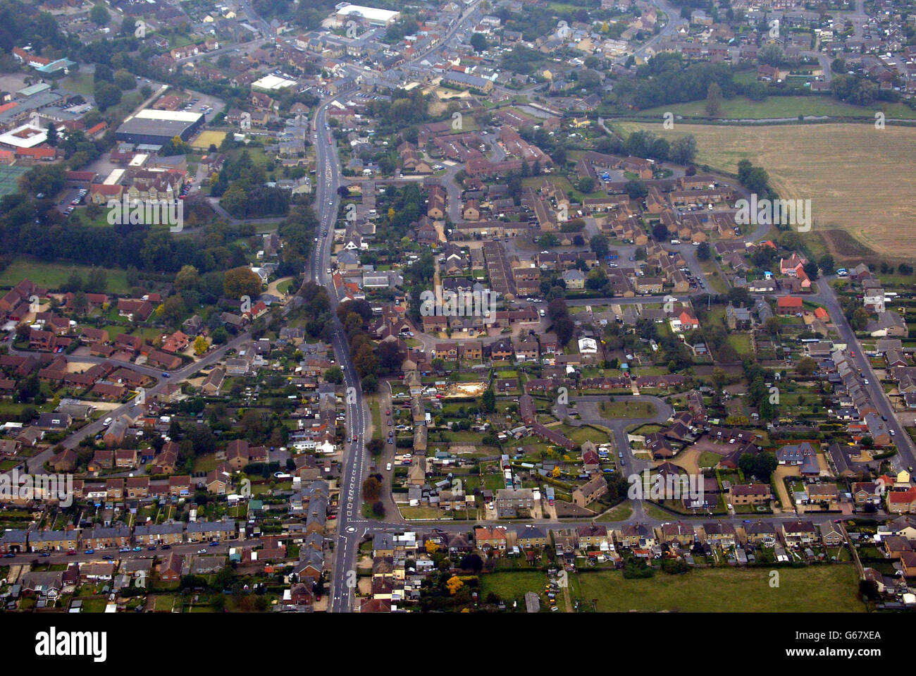 Aerial Photo of Soham Stock Photo - Alamy