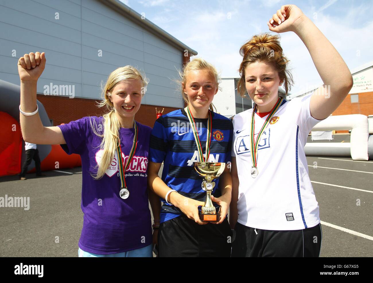 The winning team, Leigh Genesis, celebrate at the end of the ...
