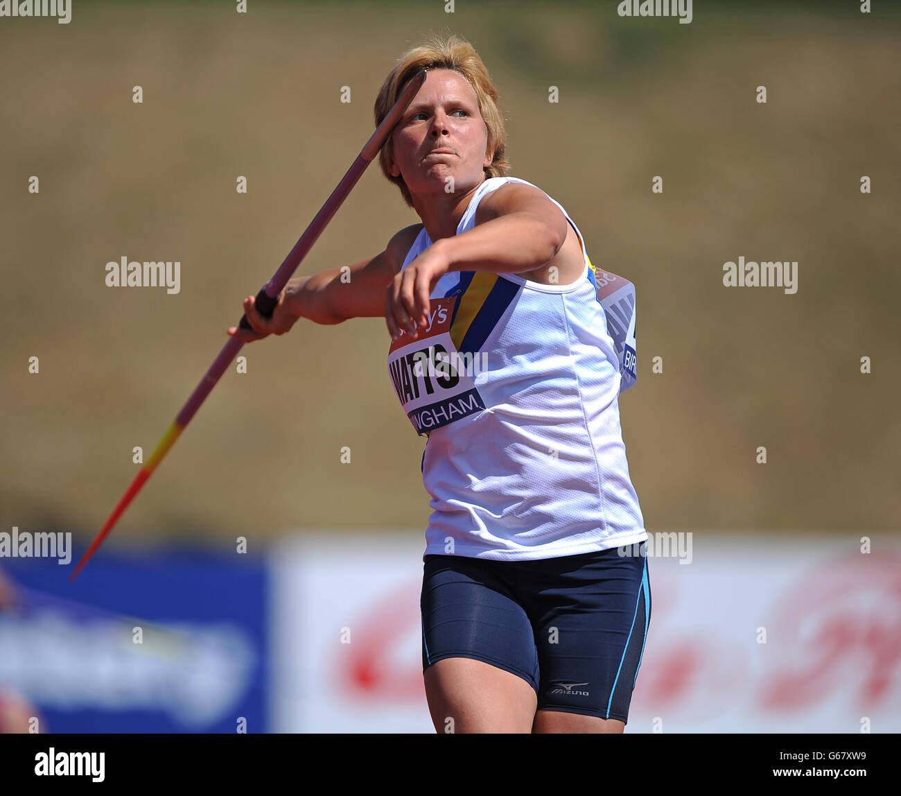 Katy watts trafford came in the javelin throw final hi-res stock ...