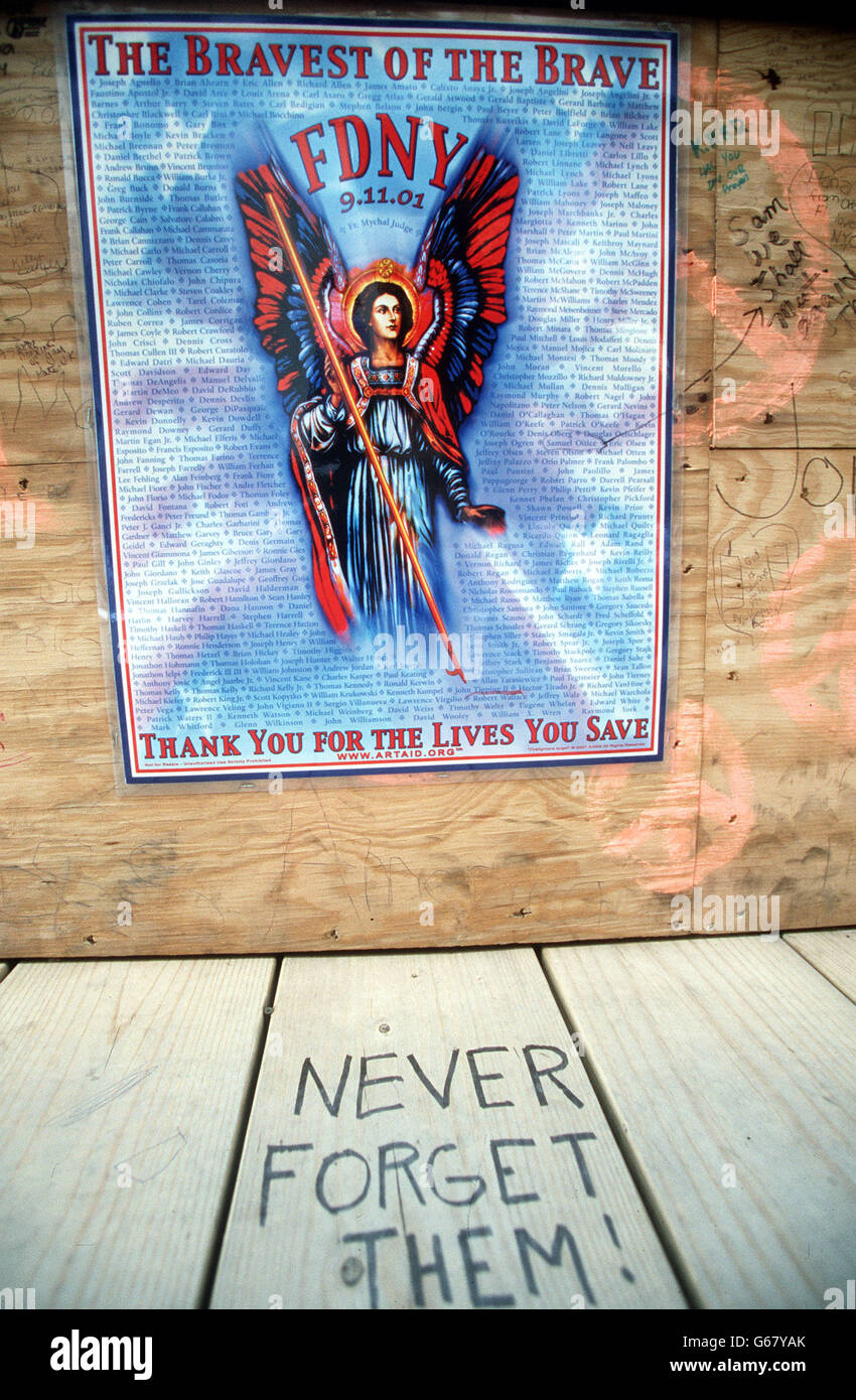 Ground Zero poster Stock Photo - Alamy