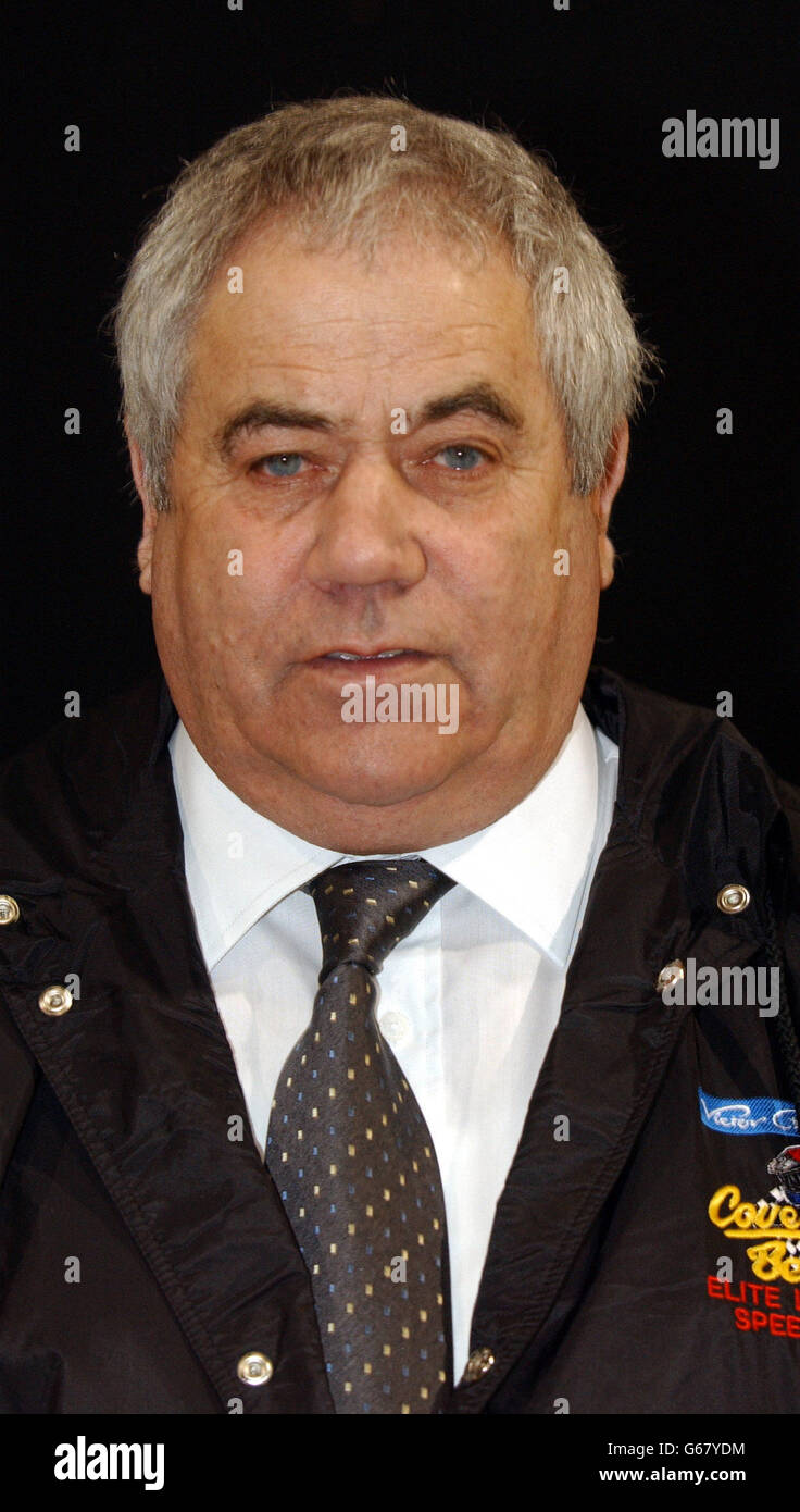 Colin Pratt the manager of Coventry Bees at the Speedway GB Exhibition ...