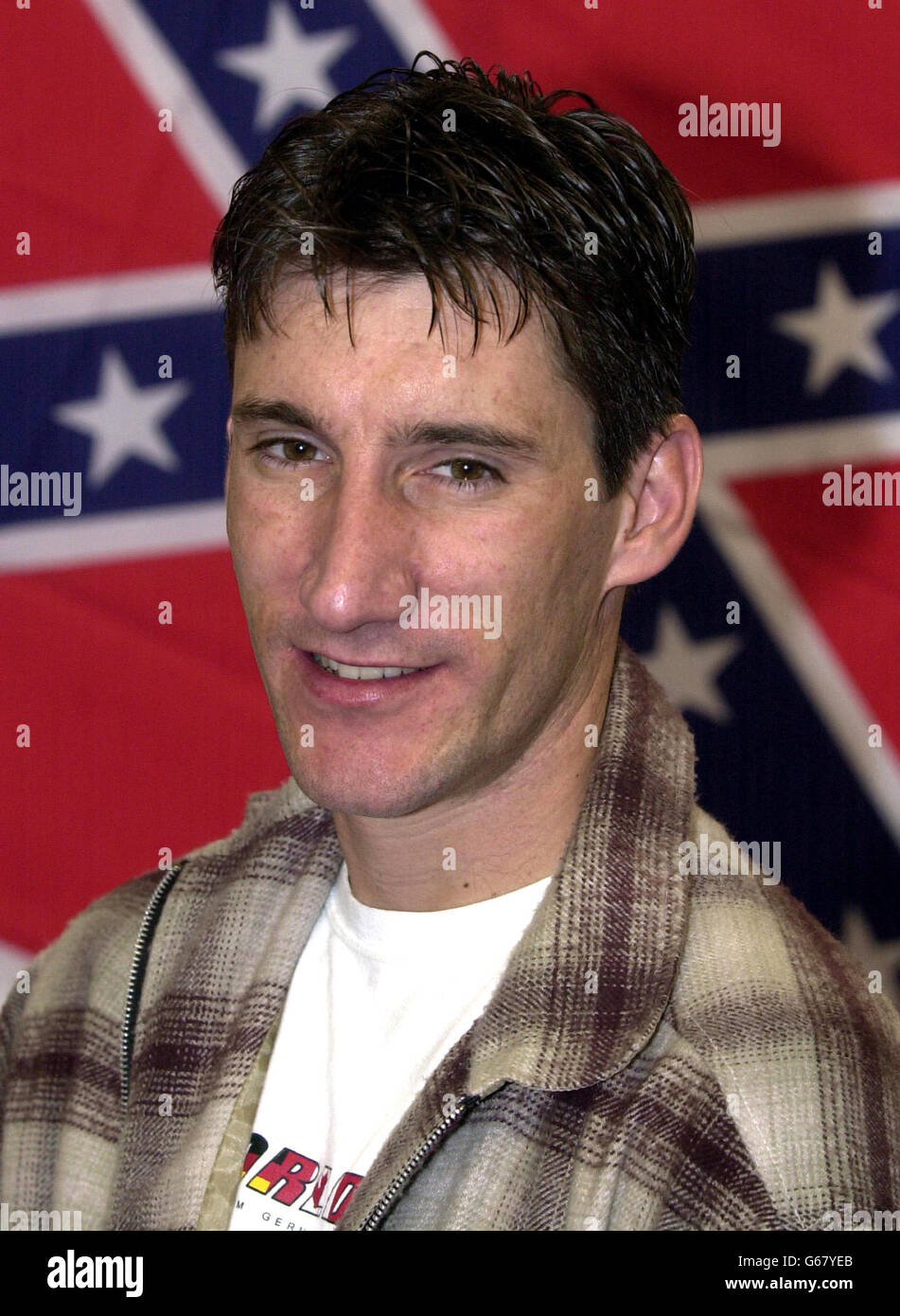 Mark Lemon of Somerset Rebels at the Speedway GB Exhibition 2003 at the ...