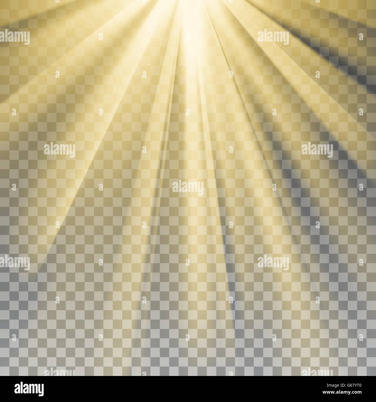 Realistic transparent yellow sun rays hi-res stock photography and ...