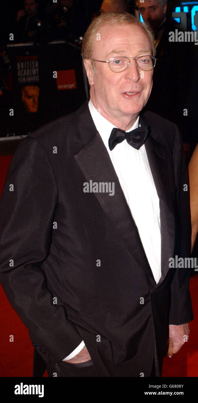 Michael Caine arriving for The Orange British Academy Film Awards ...