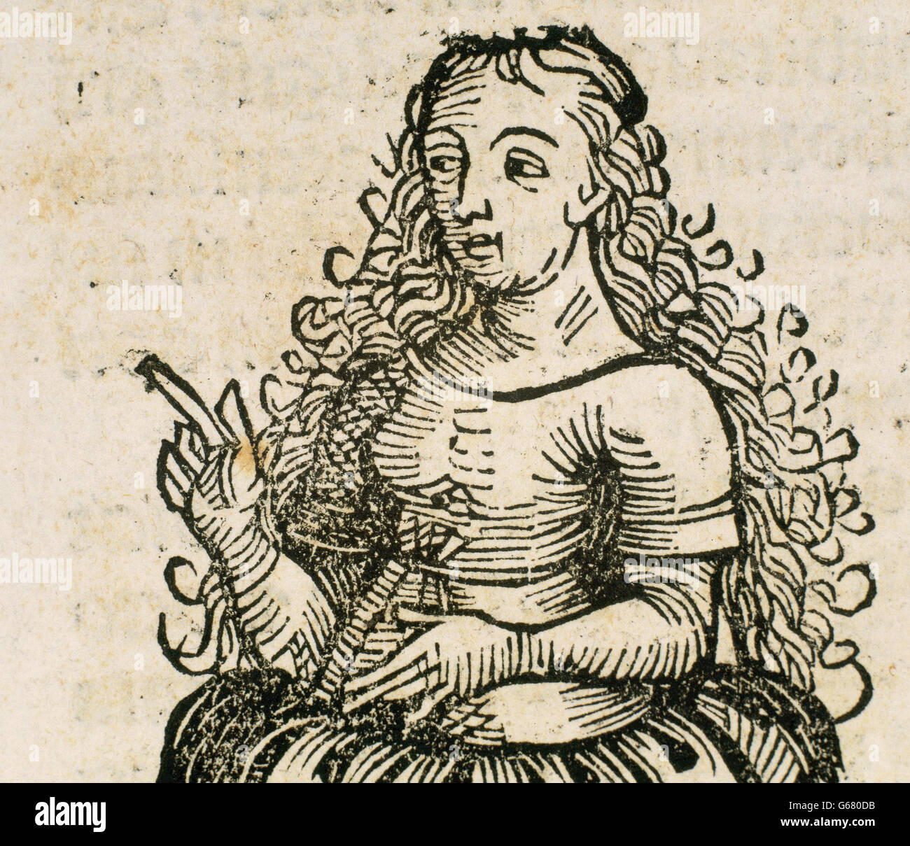 Sibyl Chimica. Engraving Stock Photo - Alamy