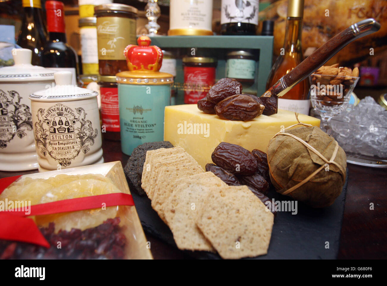 Fortnum and Mason's food on display, at Fortnum and Mason's Christmas ...