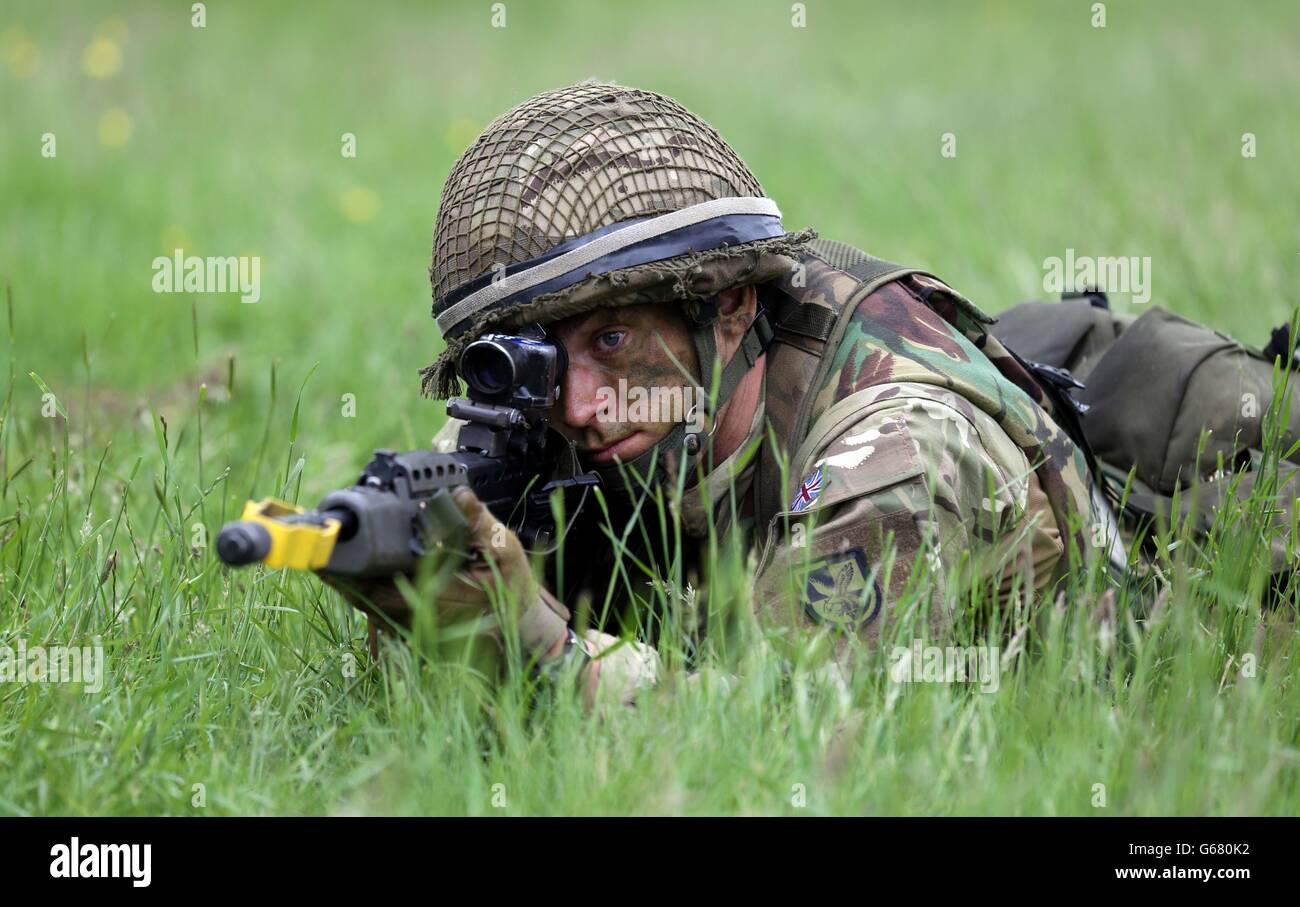 Previously unissued photo of Reservist Nick Winter, from Redhill ...