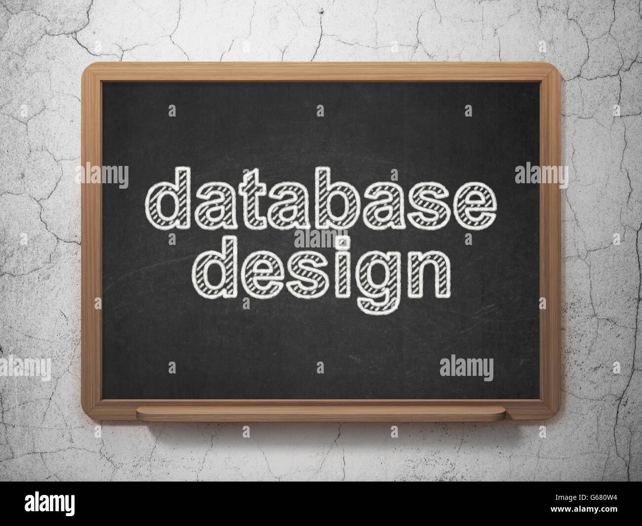 Software concept: Database Design on chalkboard background Stock Photo ...