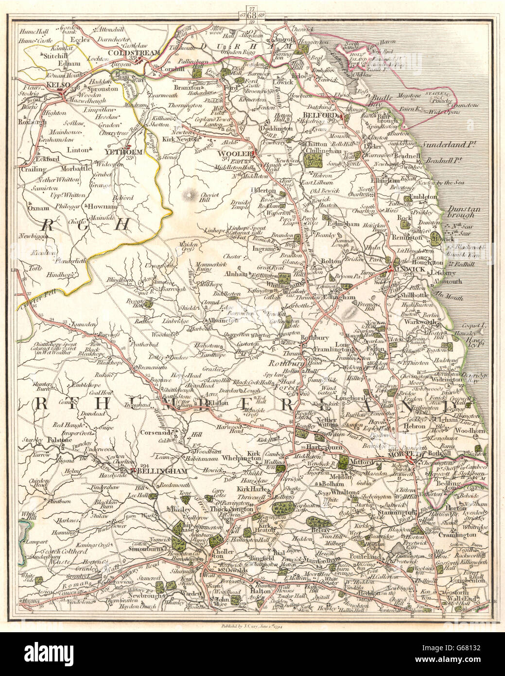 Morpeth map hi-res stock photography and images - Alamy