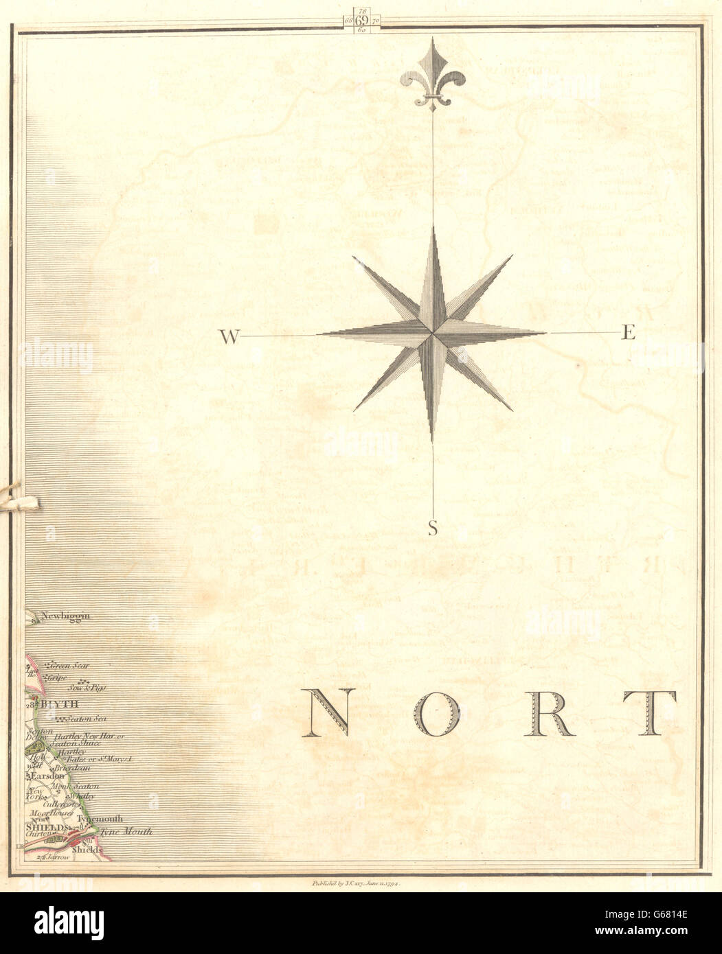 North shields map hi-res stock photography and images - Alamy