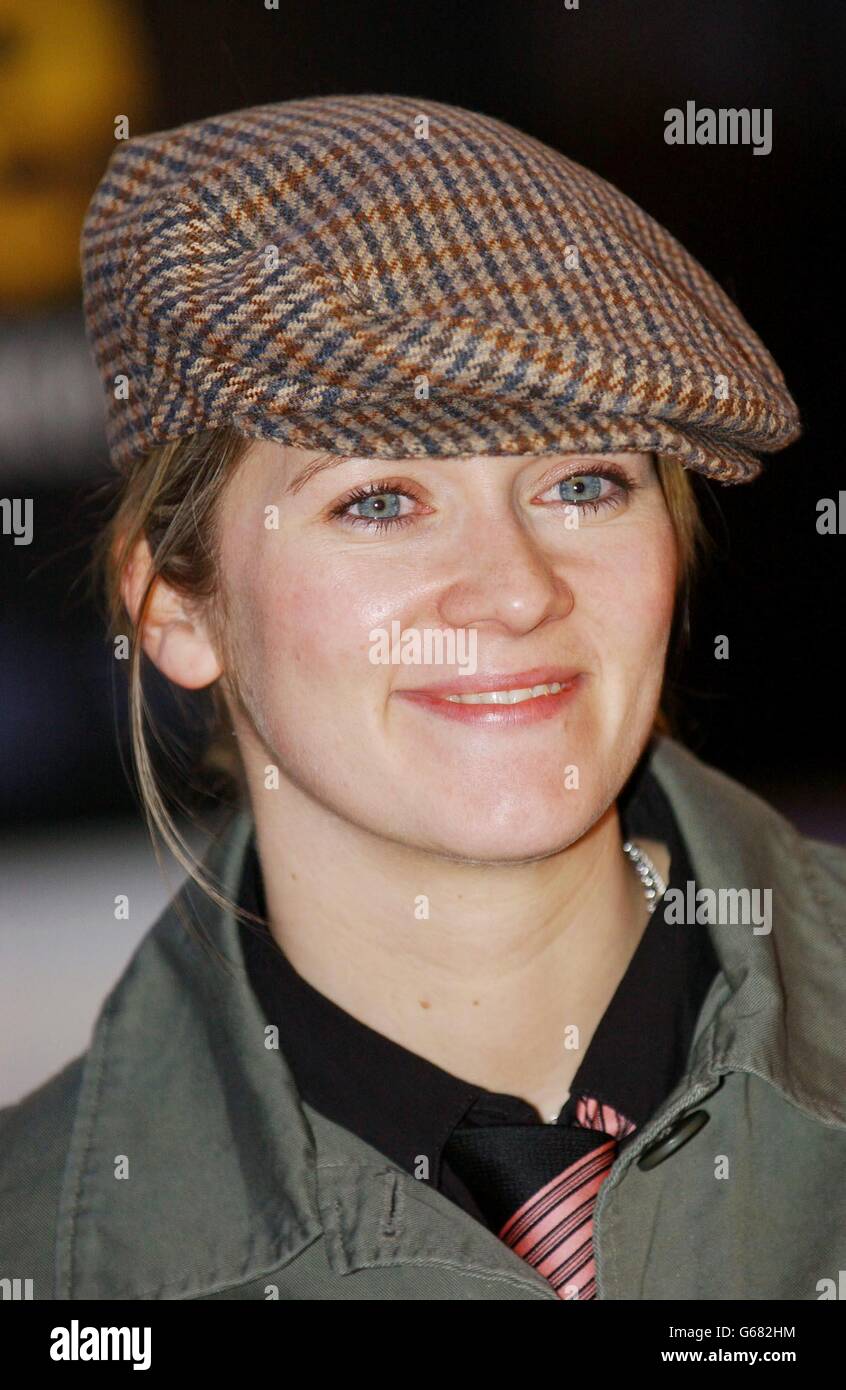 Tv presenter edith bowman arriving odeon leicester square hi-res stock ...