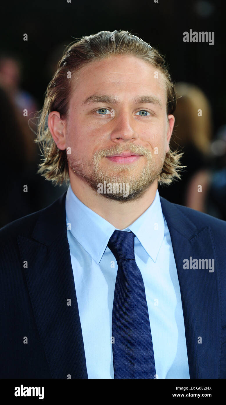 Charlie Hunnam arriving for the European premiere of Pacific Rim at BFI ...