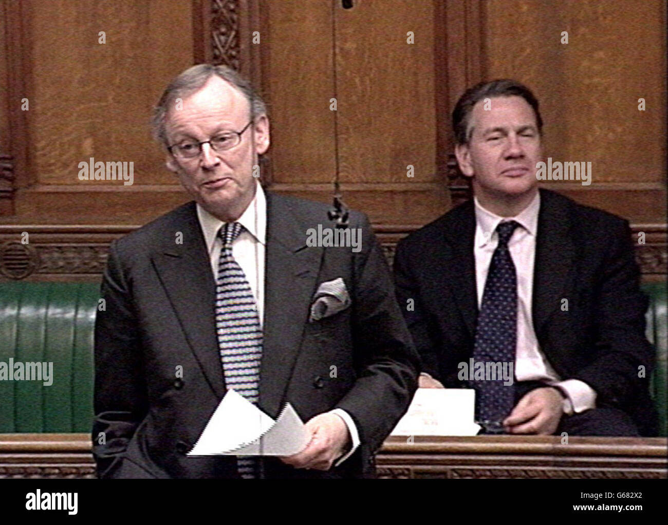 Conservative backbencher John Gummer makes a point following Foreign ...