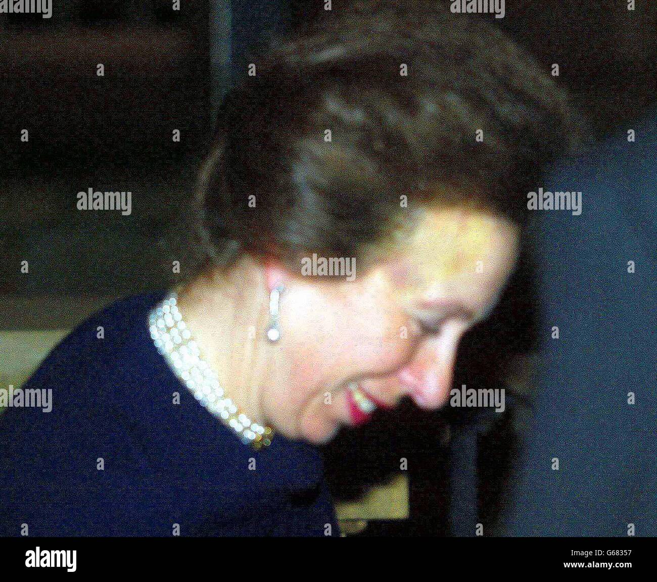 The Princess Royal arriving at The Merchant Hall in Edinburgh for a ...
