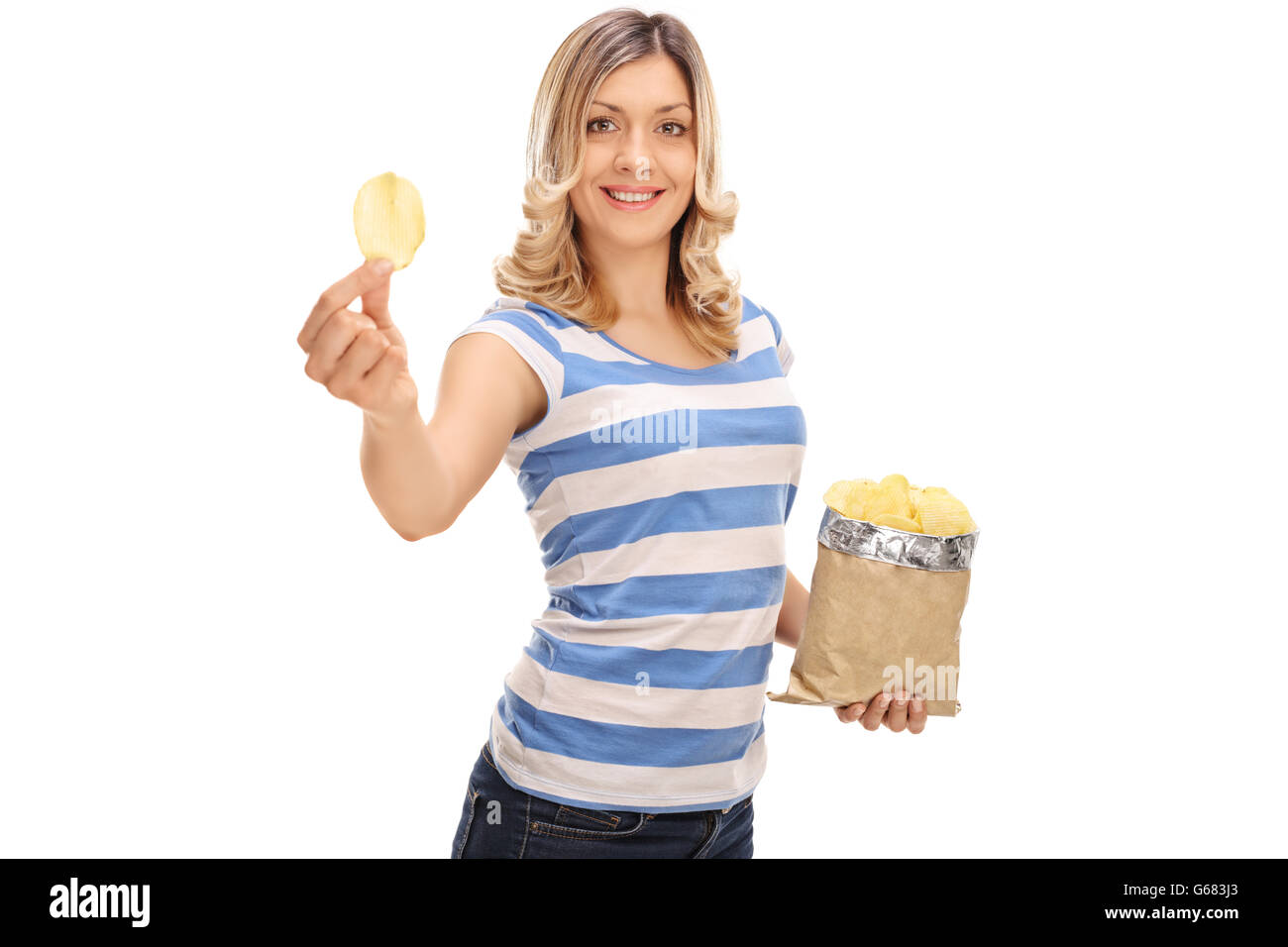 Hand presenting food hi-res stock photography and images - Alamy