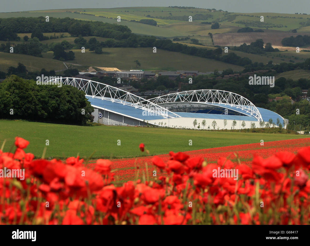 A general view of the American Express Community Stadium, home to ...