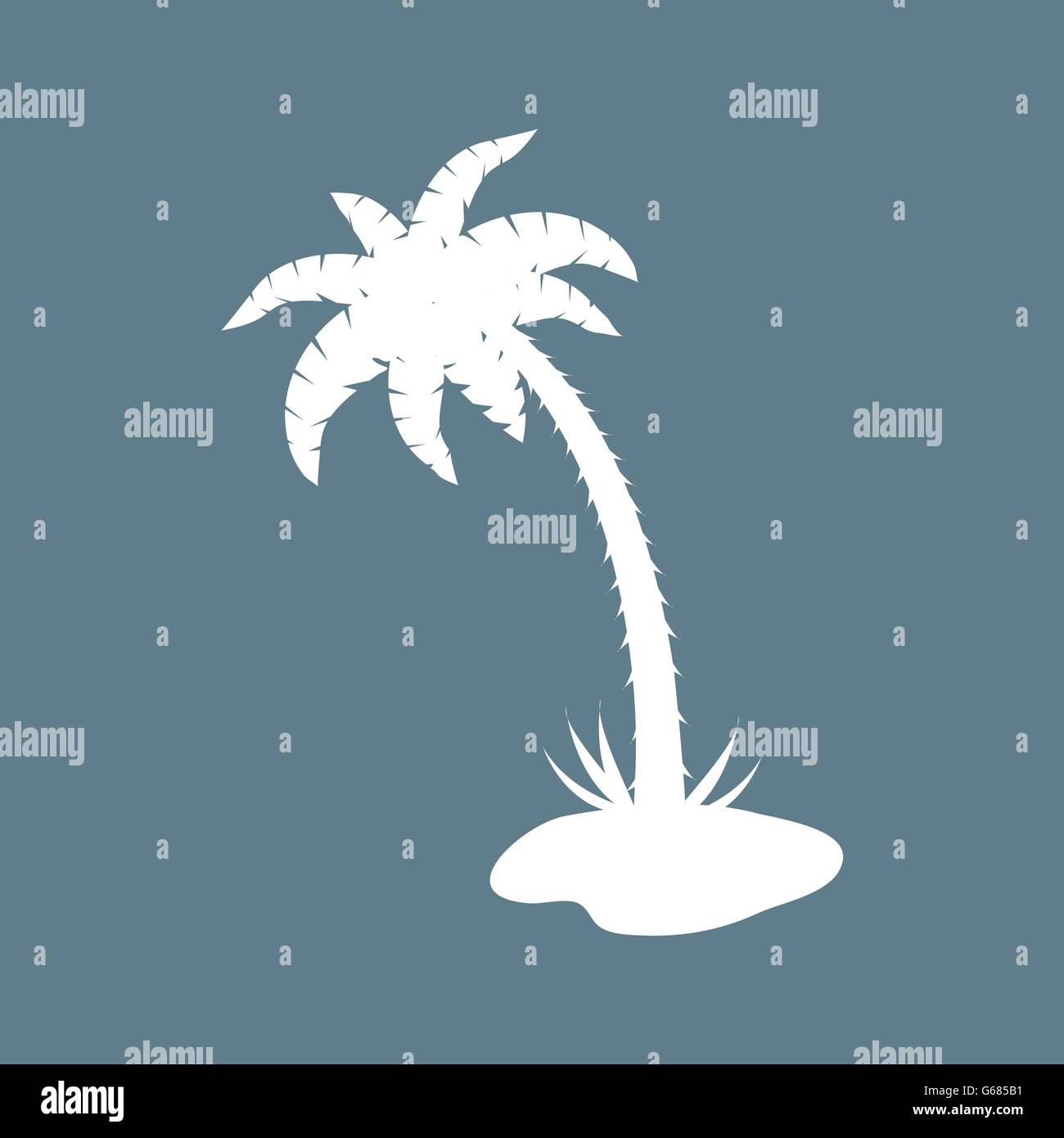 Stylized icon of palm tree Stock Vector Image & Art - Alamy