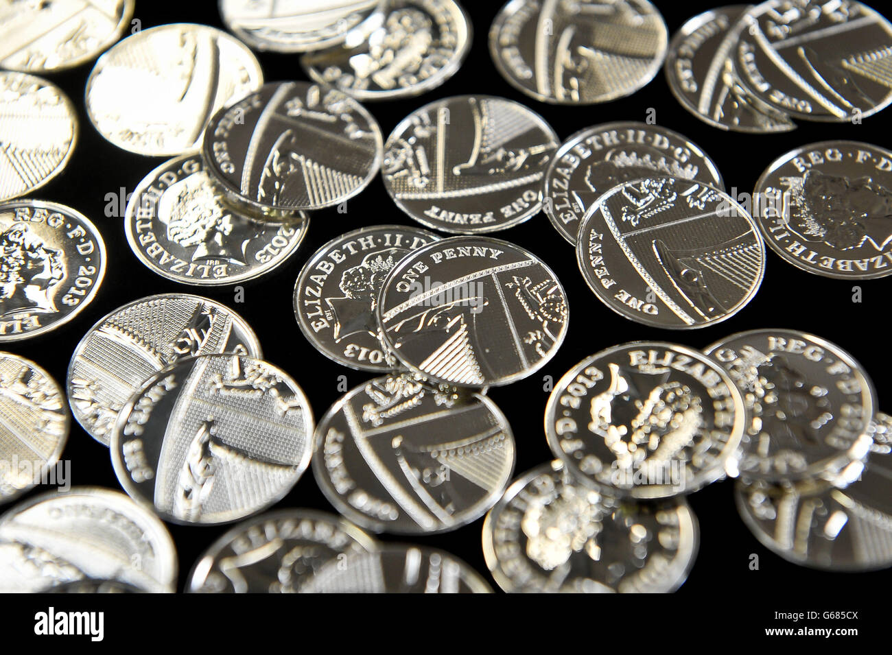 Royal mint silver pennies hi-res stock photography and images - Alamy