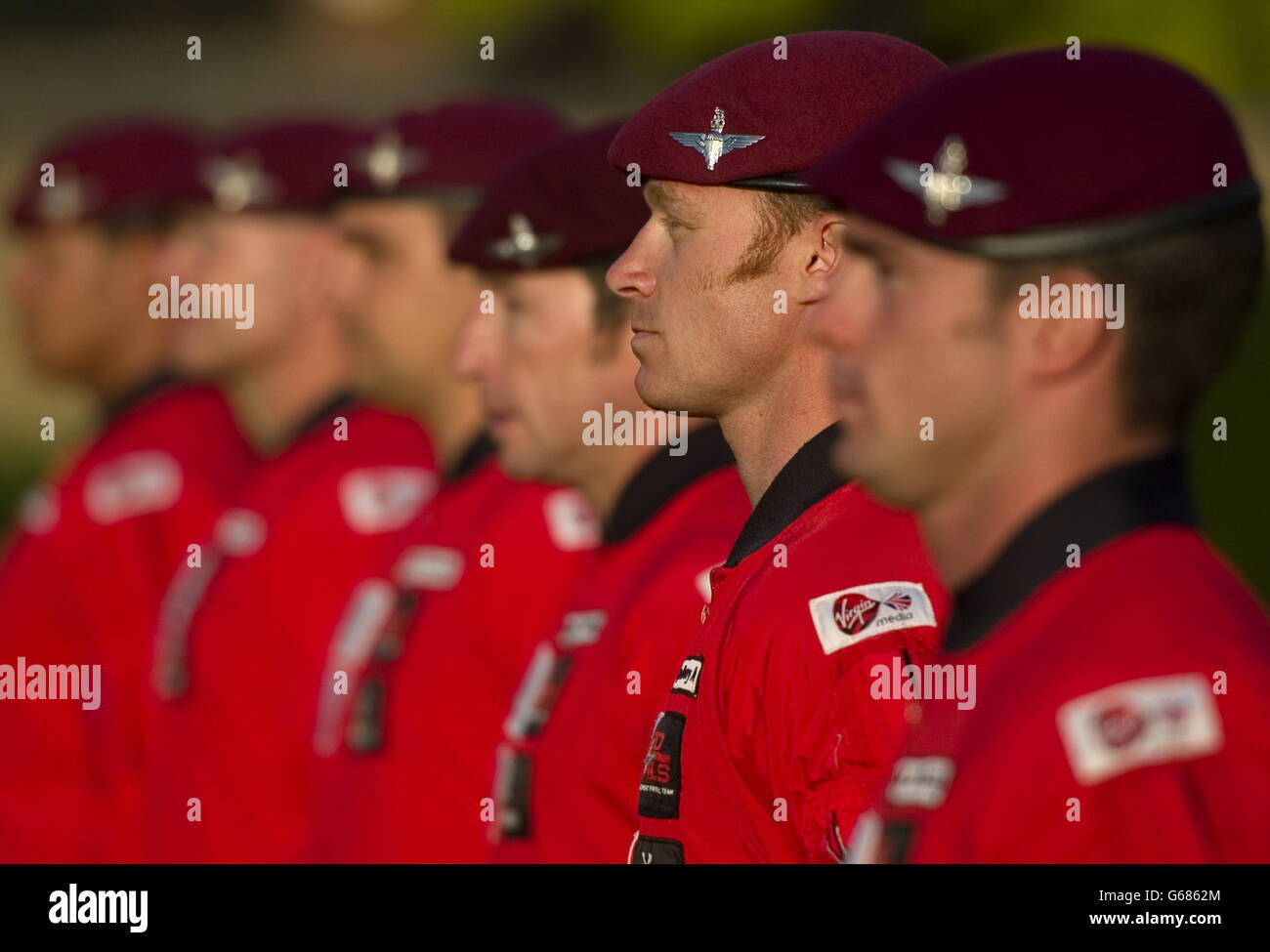 The Red Devils line up during a Parachute Regiment Fundraising Dinner ...