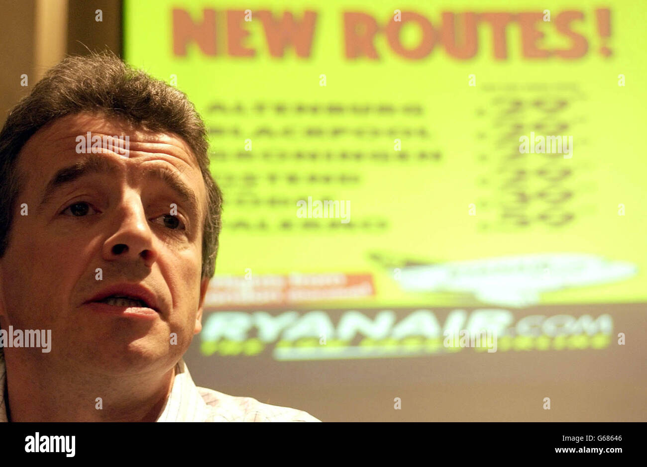 Ryanair chief executive Michael O Leary announced seven new routes for ...