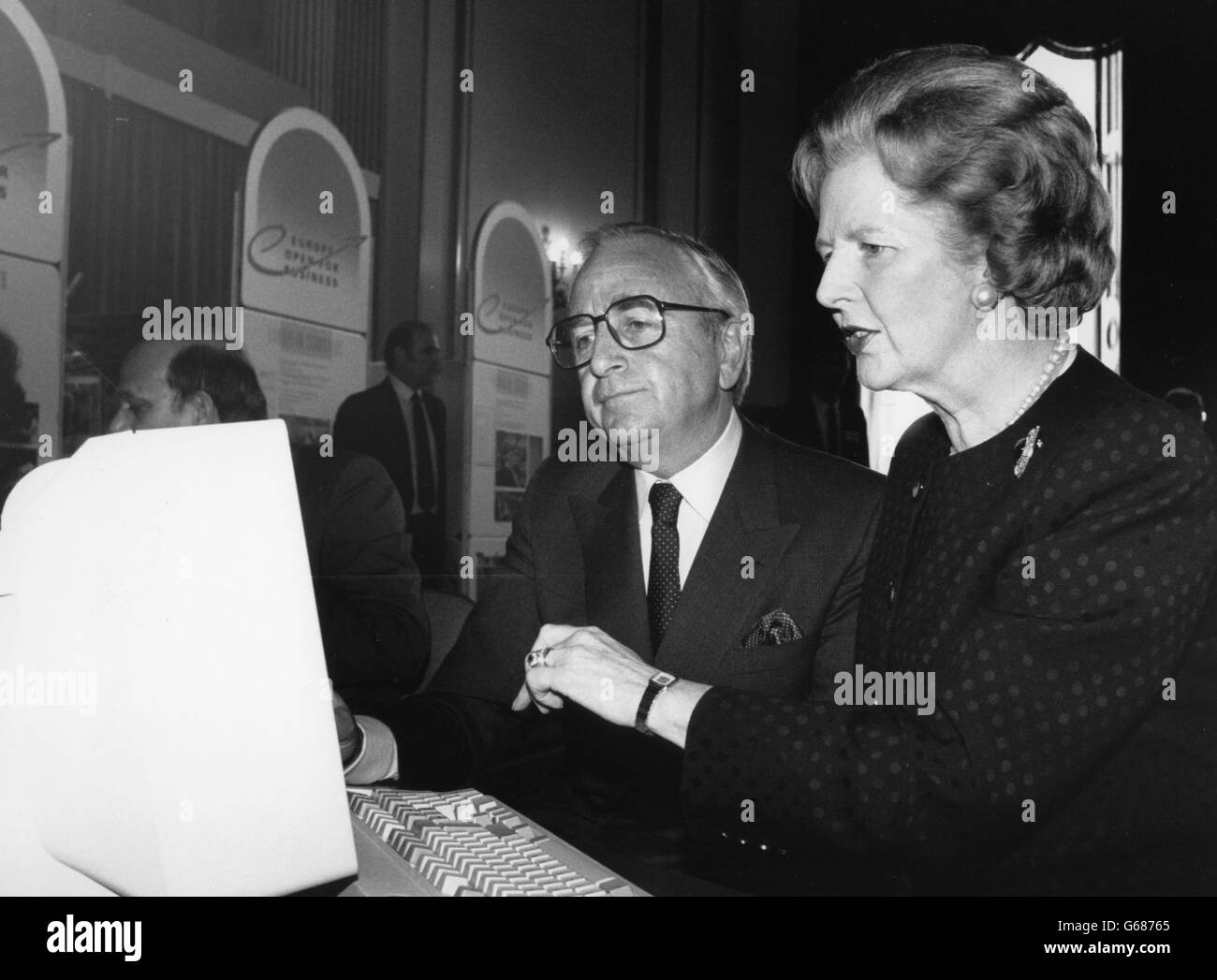 Lord young margaret thatcher Black and White Stock Photos & Images - Alamy