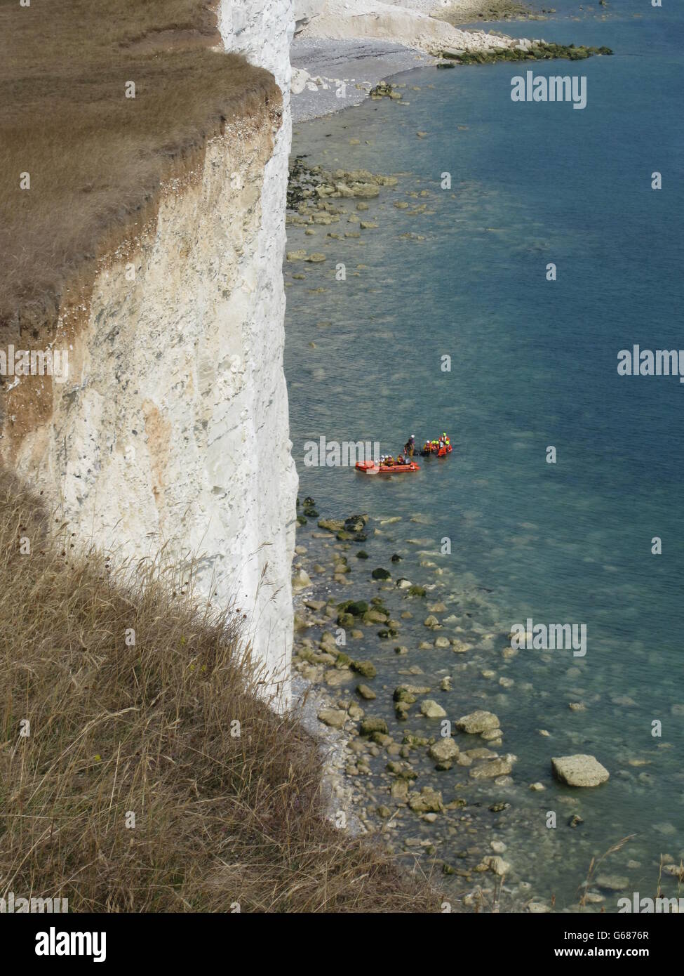 Car driven off Beachy Head Stock Photo - Alamy