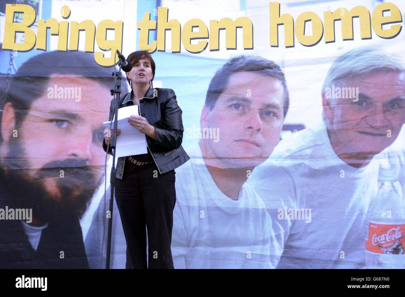Bring Them Back Home Protest Stock Photo - Alamy