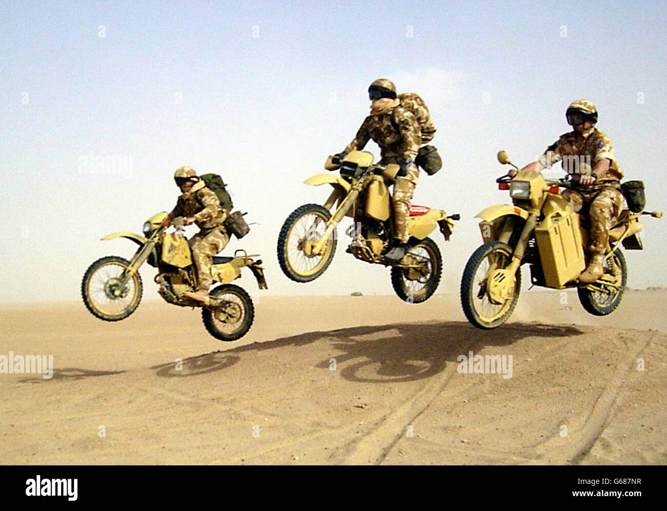 Members of 23 Engineer regiment air assault train on motorbikes for ...