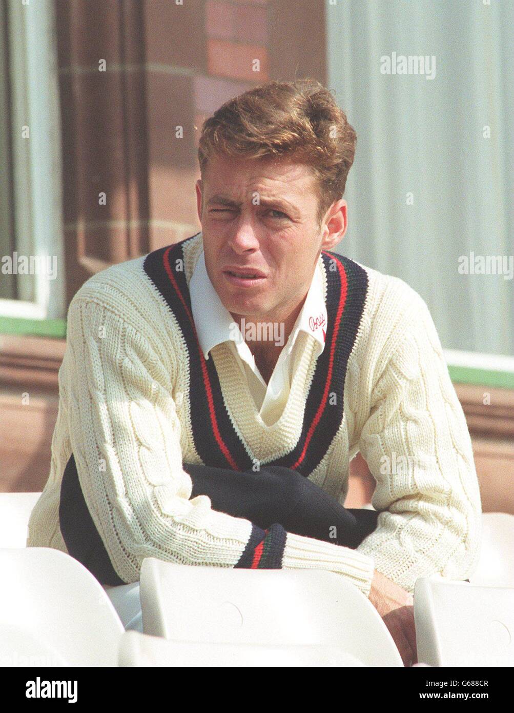 Cricket Photo Call. Danny Morrison, Lancashire Stock Photo - Alamy