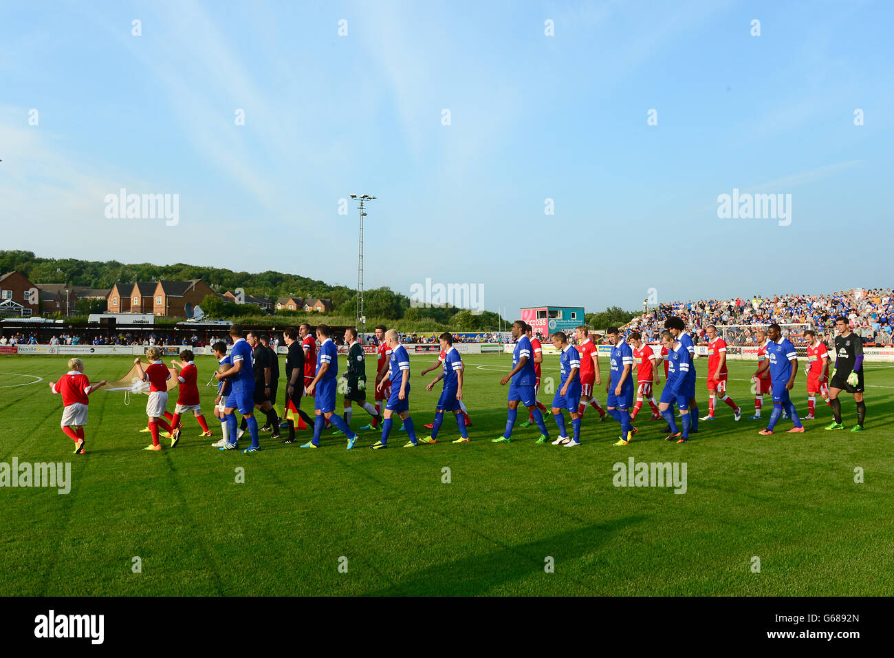 Soccer pre season friendly accrington stanley v everton crown ground hi ...