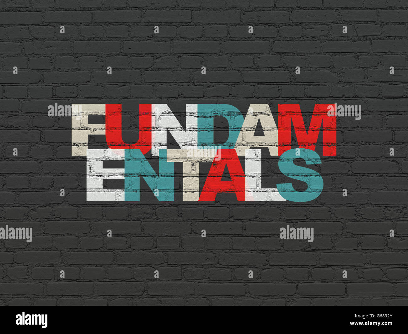 Science concept: Fundamentals on wall background Stock Photo - Alamy