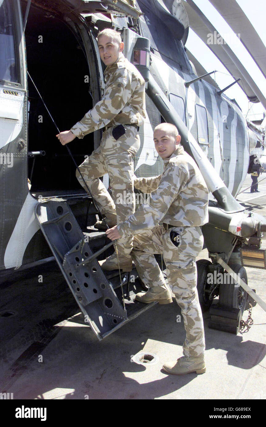 Paul and Steven Holland HMS Ocean Stock Photo - Alamy