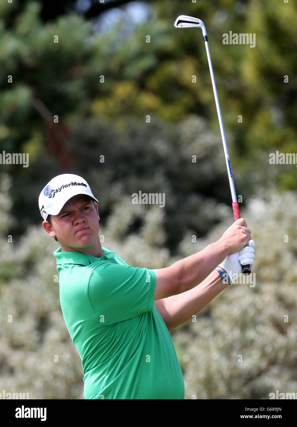 Wales' Rhys Pugh during day one of the 2013 Open Championship at ...