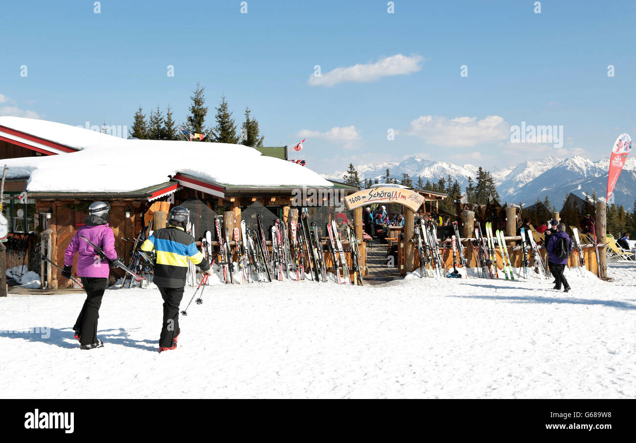 Alpine restaurant in Filzmoos, Austria Stock Photo - Alamy