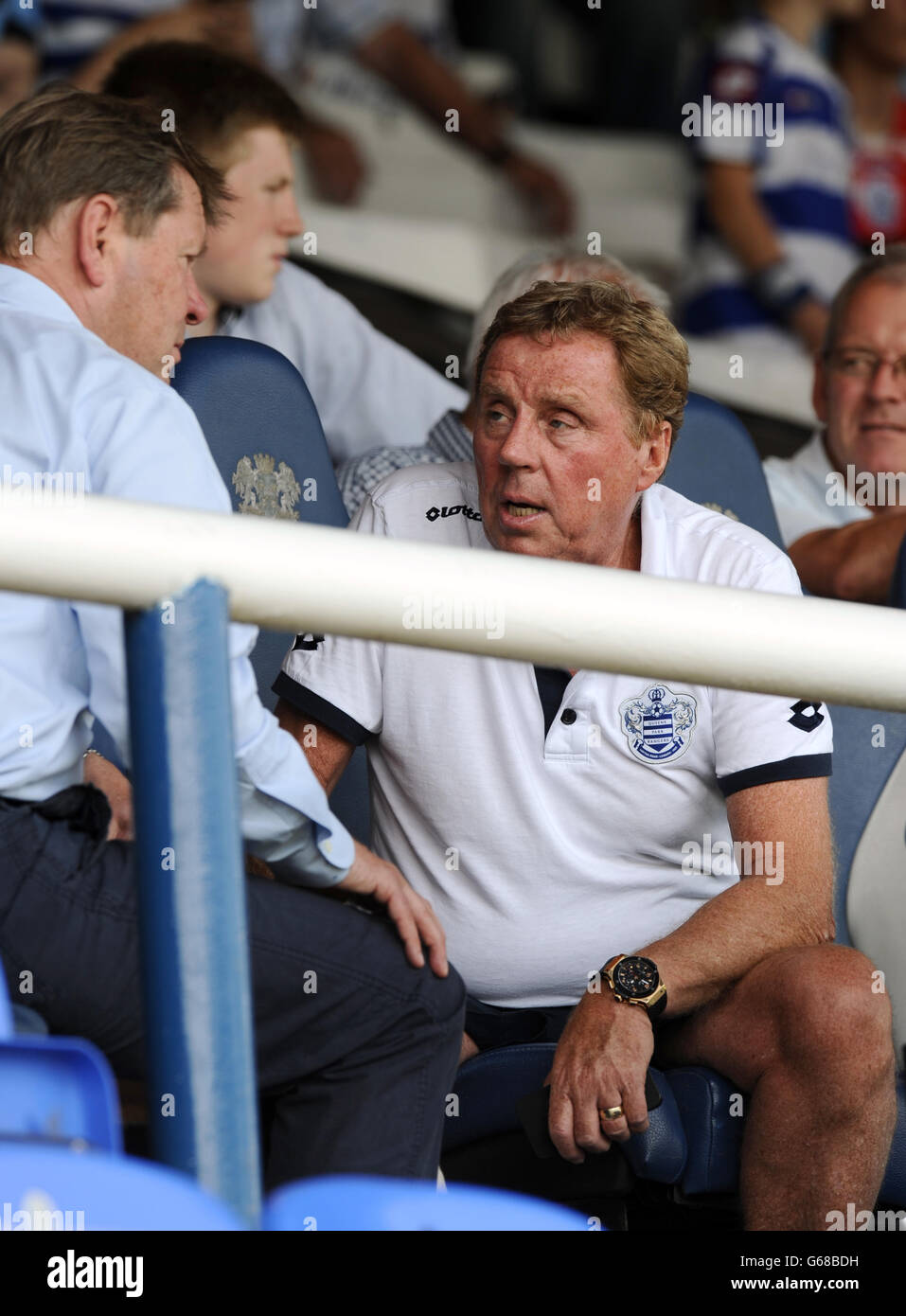 Left to right queens park rangers manager harry redknapp hi-res stock ...