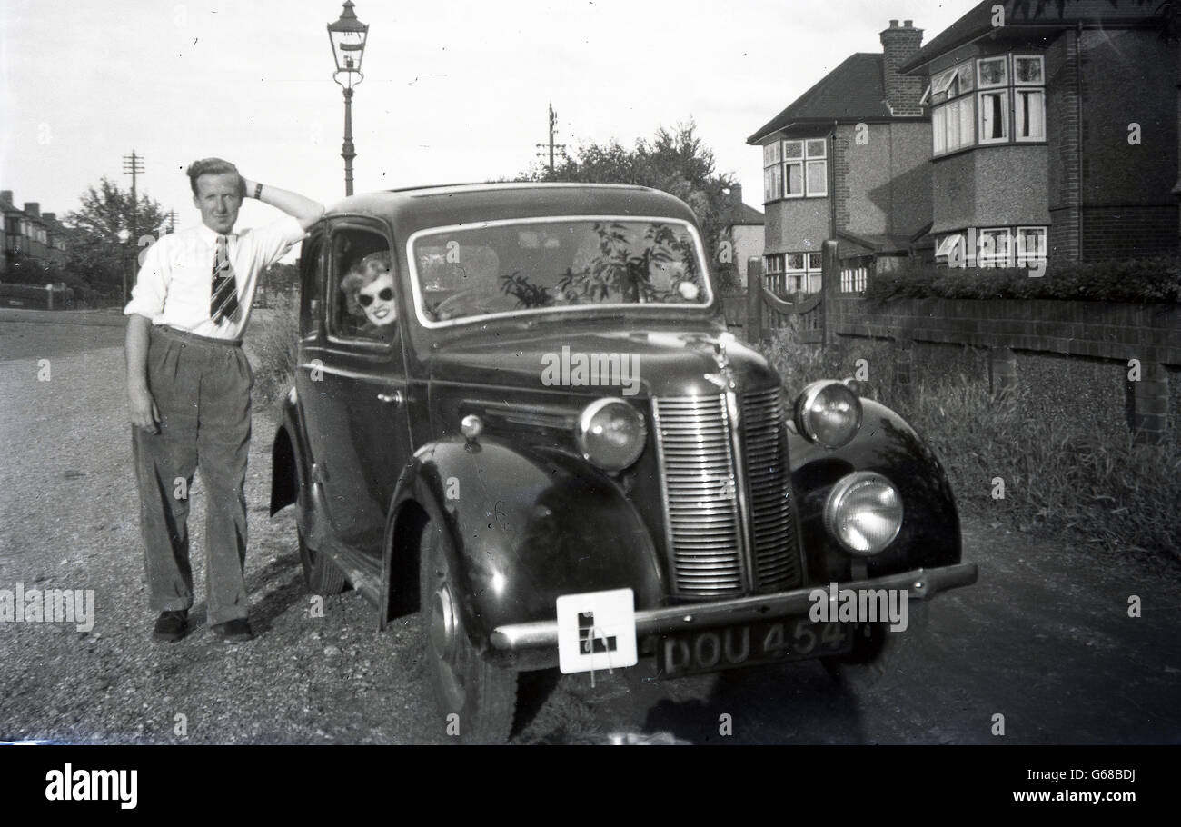Learner driver plate 1950s hi-res stock photography and images - Alamy