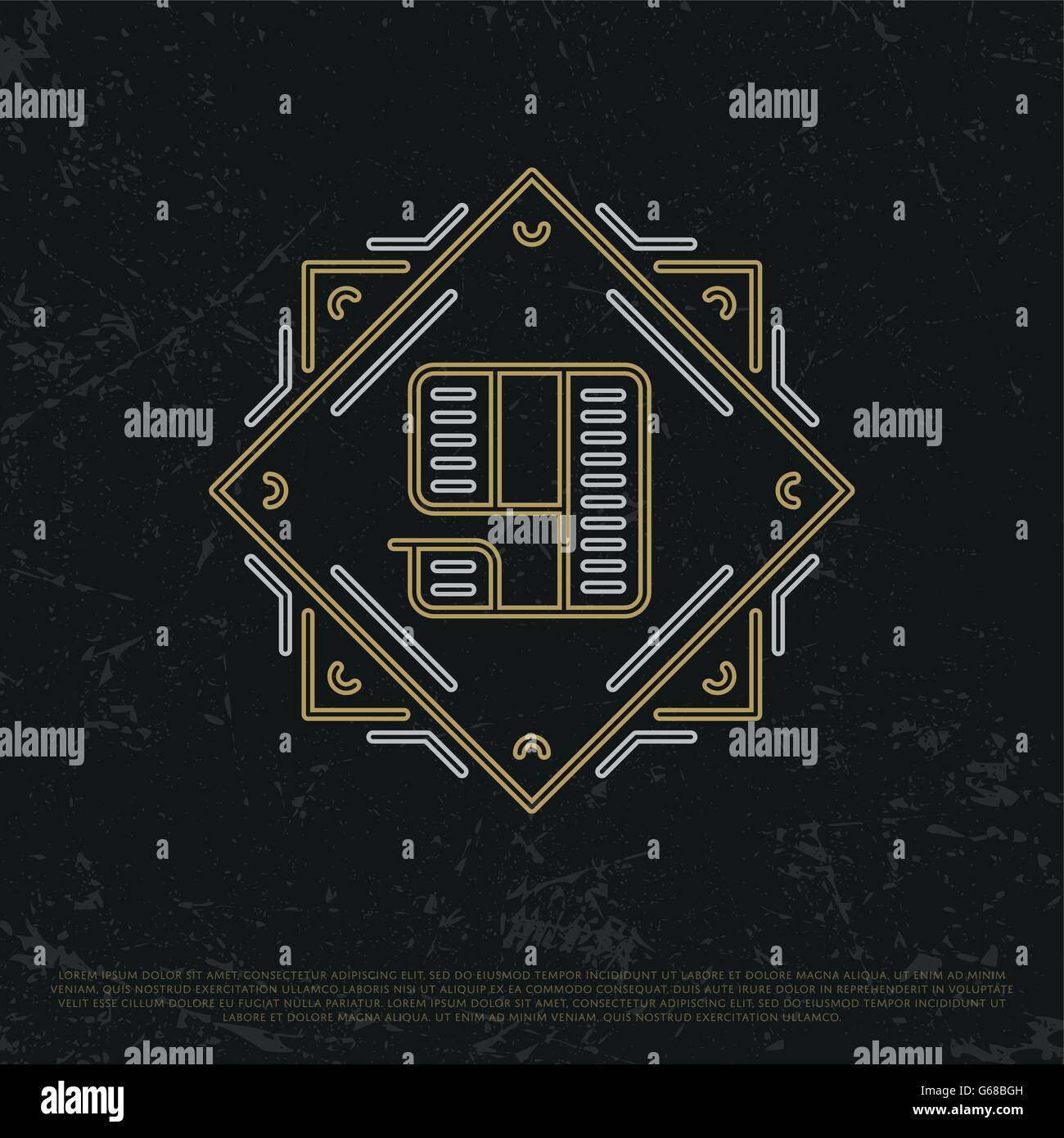 Vector Number Nine Stock Vector Image & Art - Alamy