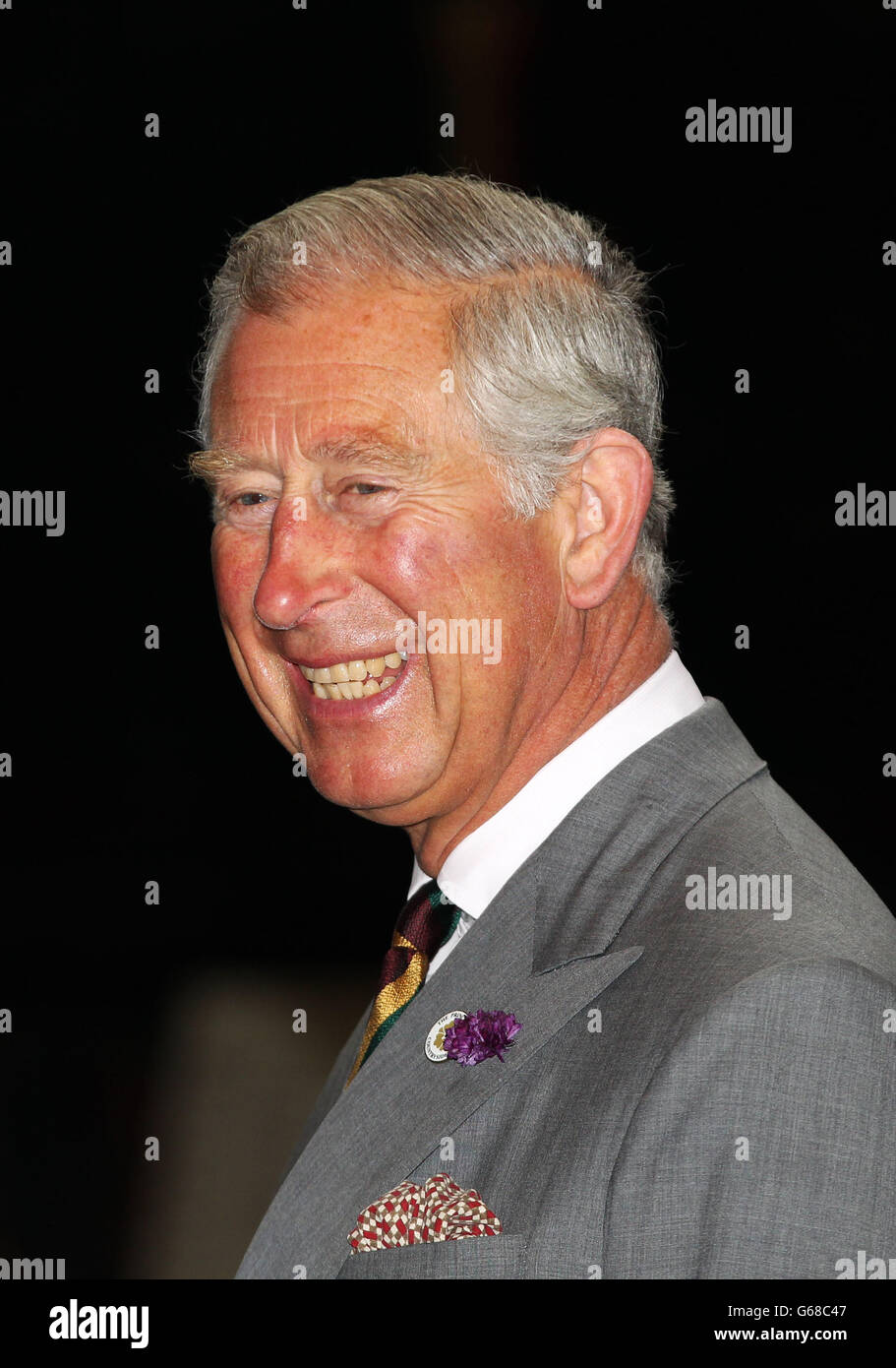 The Prince of Wales during a visit to the National Railway Museum in ...