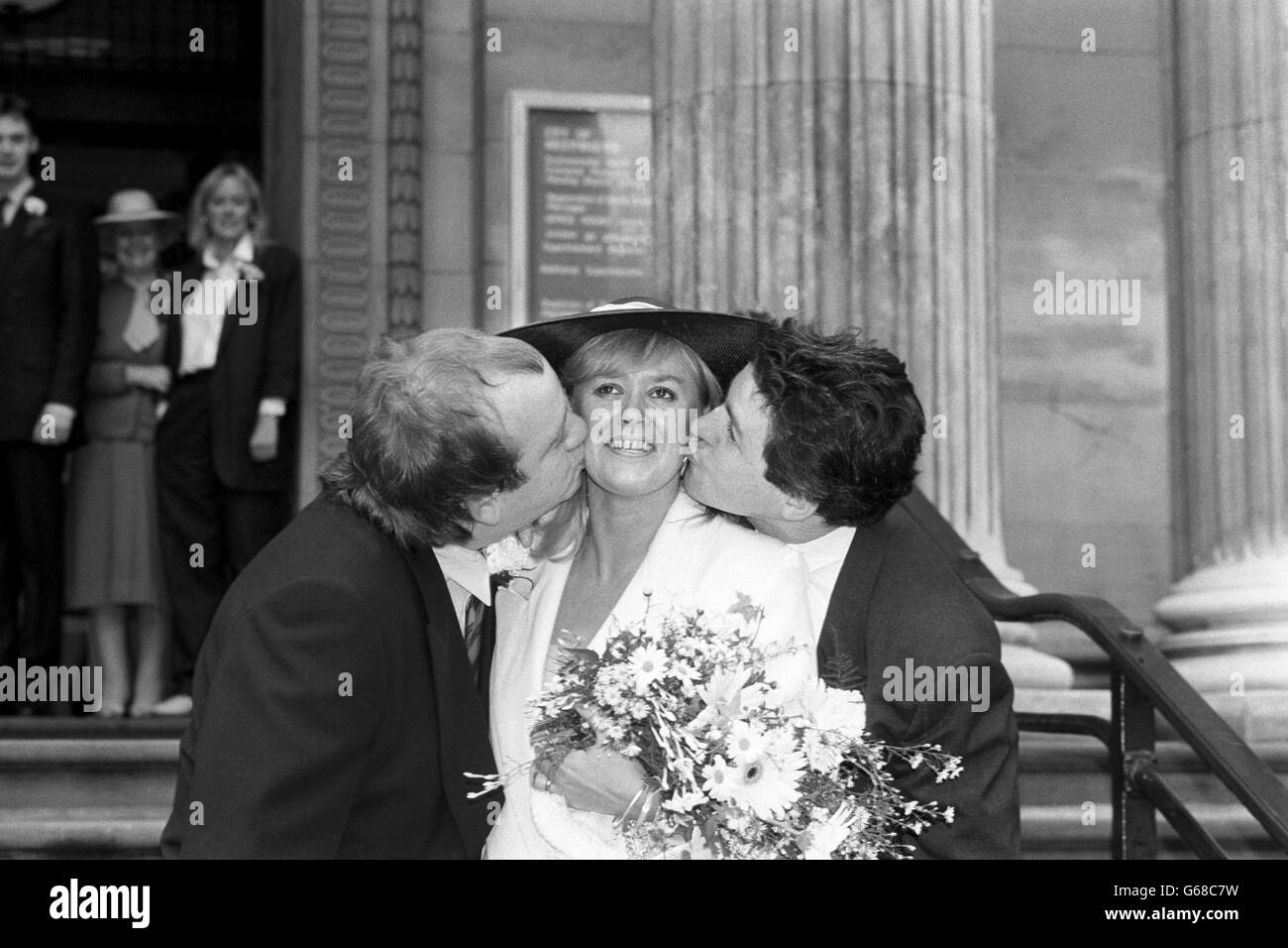 Mel smith pamela gay rees wedding hi-res stock photography and images ...