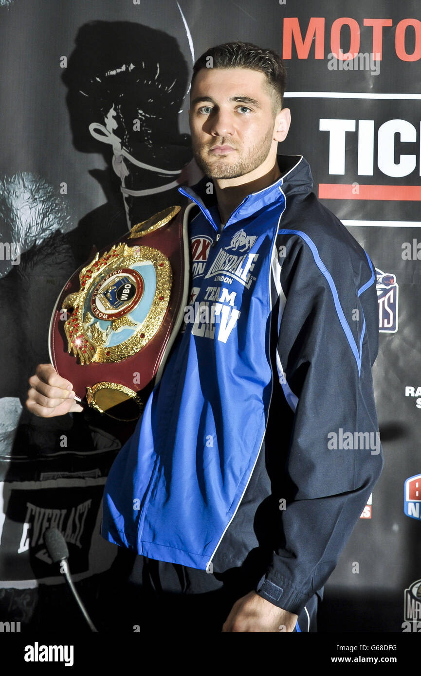 Boxing - Nathan Cleverly Press Conference - Motorpoint Arena Stock ...