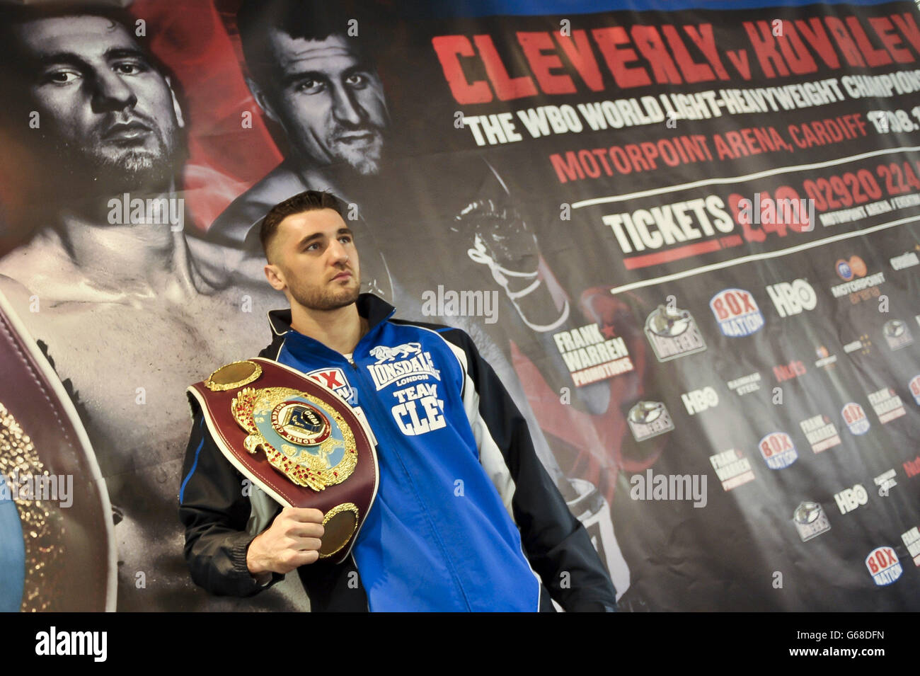 Boxing - Nathan Cleverly Press Conference - Motorpoint Arena Stock ...