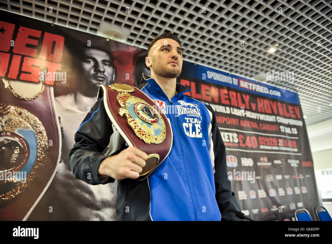 Boxing - Nathan Cleverly Press Conference - Motorpoint Arena Stock ...