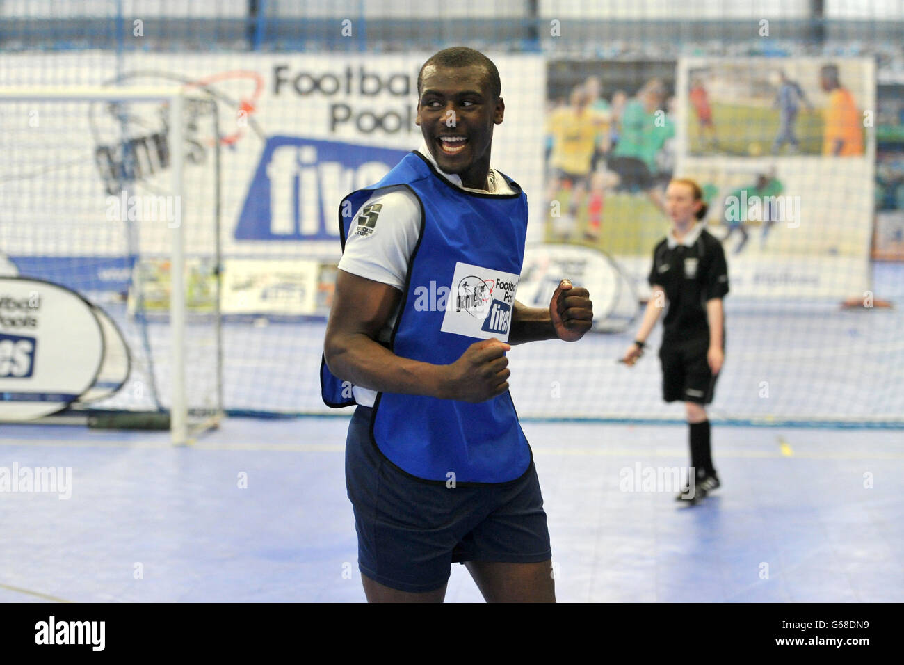 Action during the StreetGames Football Pools Fives at the Leeds Futsal ...